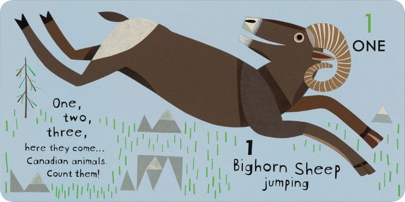 Canadian Animals 123 Board Book - Moss Danforth