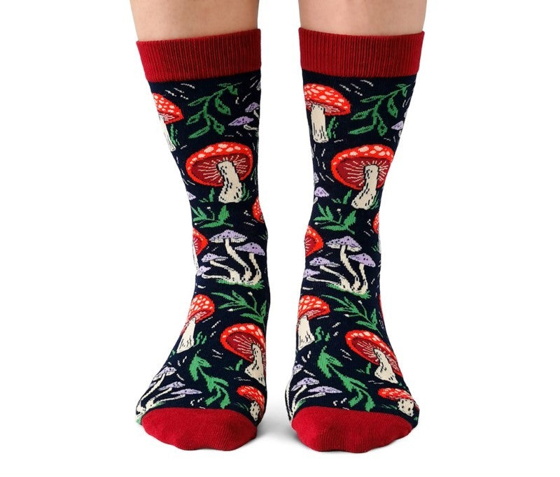 Mushroom Magic Socks - SM - Moss Danforth