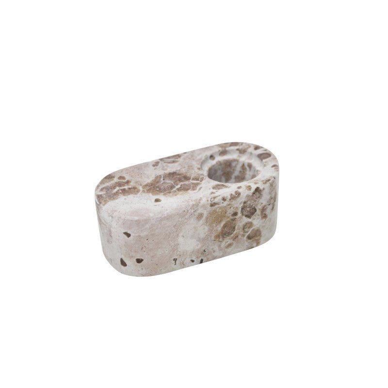 Leopard Marble Taper Candle Holder - Moss Danforth