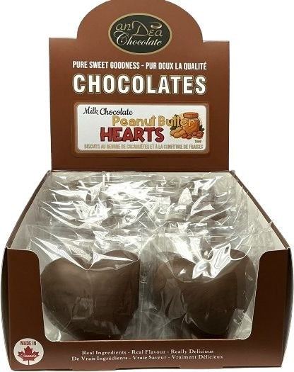 Milk Chocolate Peanut Butter Heart, 70g - Moss Danforth